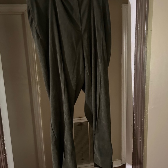 Rebecca Taylor | Pants & Jumpsuits | Olive Green Faux Suede Two Piece ...